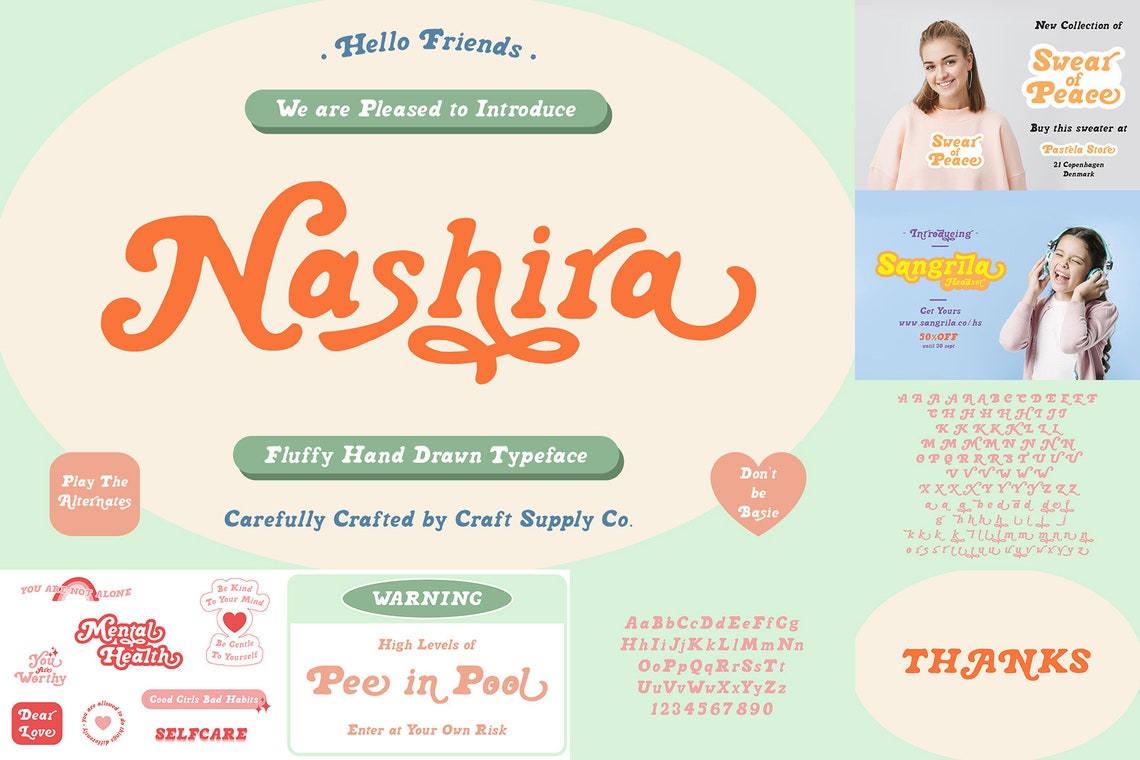 Hand Drawn Font Bundle Cricut Font Silhouette Font Canva - Etsy