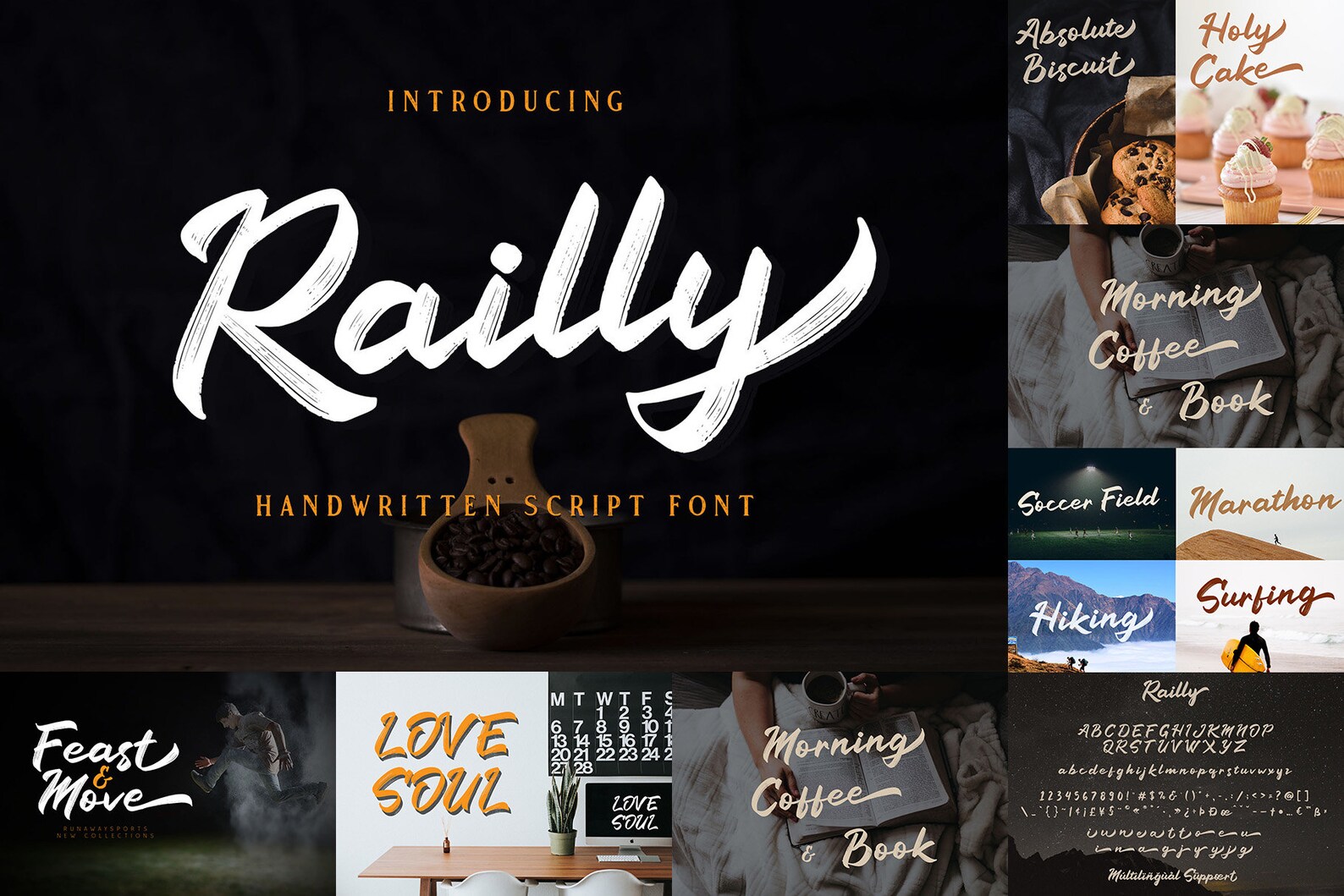 Handwritten Script Font Bundle Cricut Font, Silhouette Font, Canva Font ...