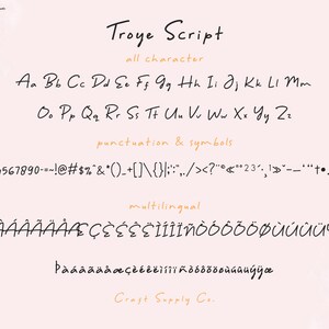 Troye Font Trio, Clean Font, Modern Font, Elegant Font, Procreate Font ...