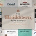 Hand Drawn Font Bundle Cricut Font Silhouette Font Canva - Etsy