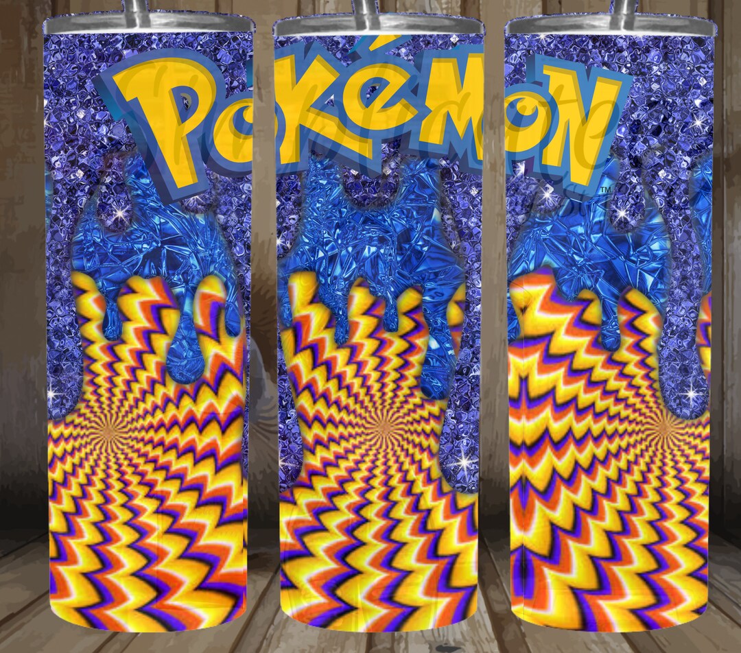 Psychedelic Pokemon 20oz Tumbler Png Digital Design - Etsy