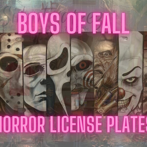 Horror License Plate Svg - Etsy