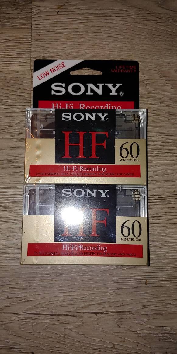2 Sony HF 60 Minutes HI FI Recording Low Noise Cassette Tape - Etsy