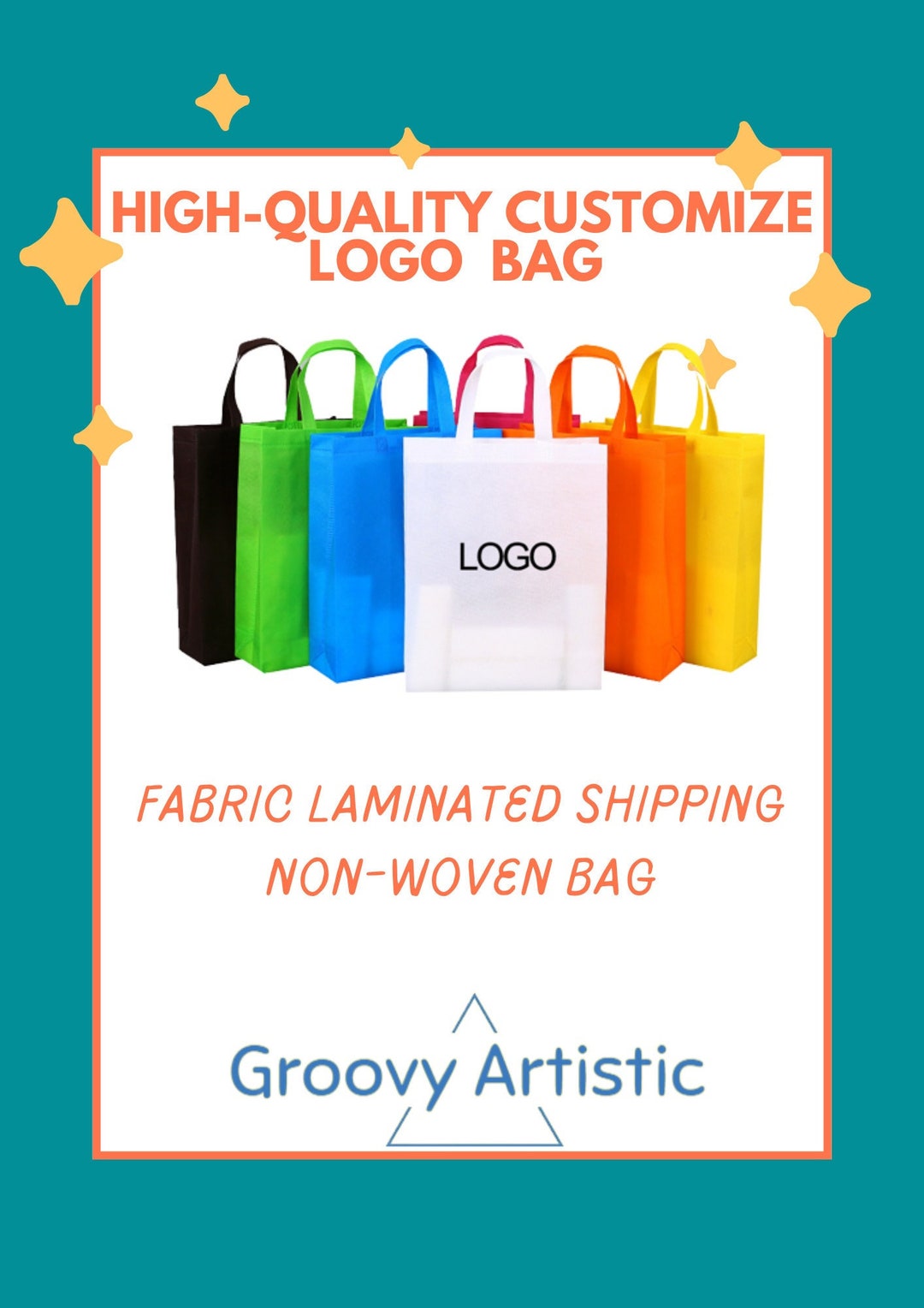 Customize Logo Handle Bag Fabric Laminated Tote Bags Non Woven Bag for ...