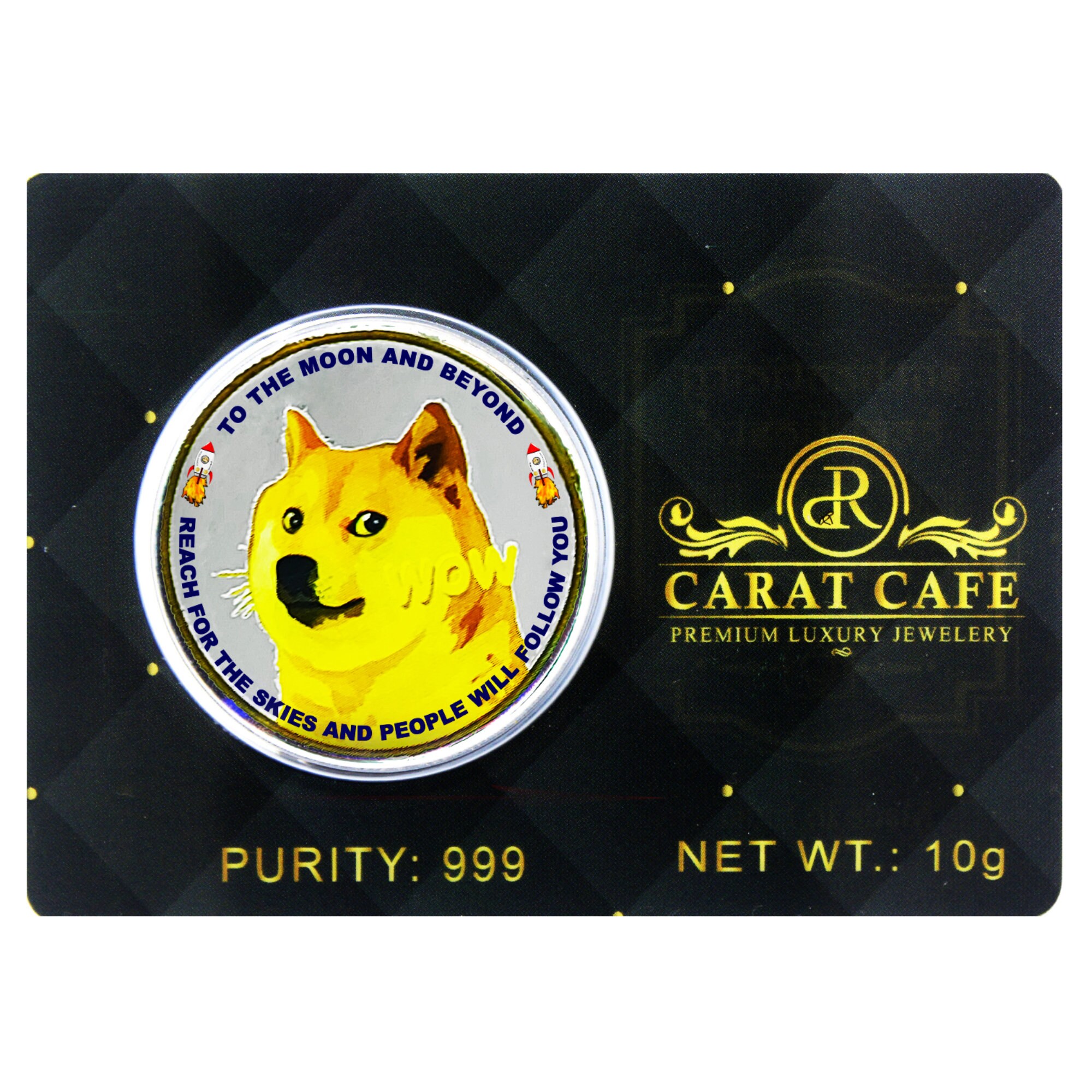 Dogecoin Pure Silver Coin 999 Doge Coin for Good Luck 10 Grams Hallmark ...