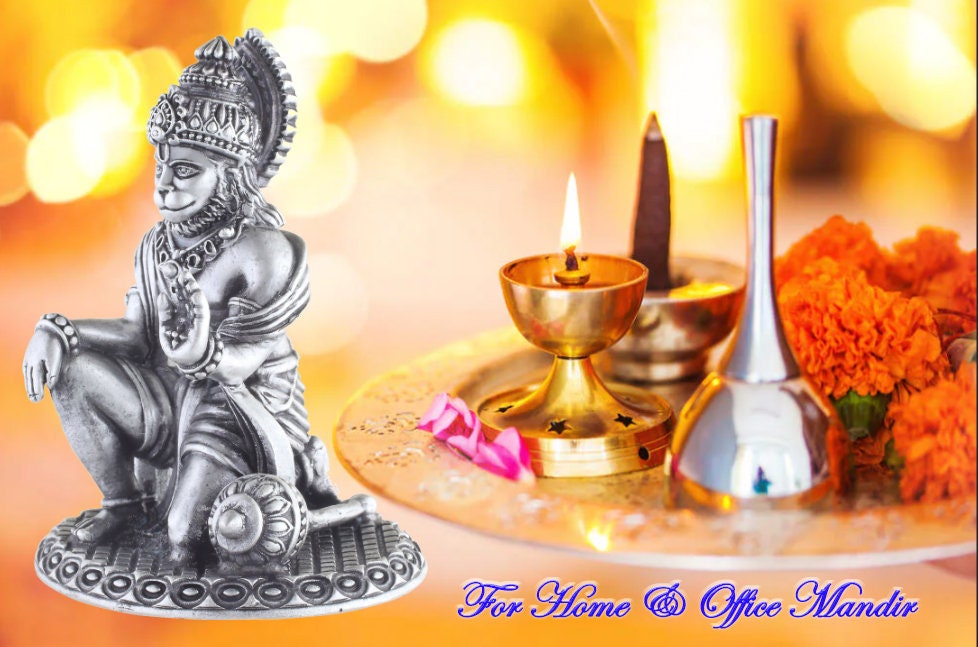 sale cheap Silver Hanuman Murti for Car Dashboard , Home & Office Pure ...