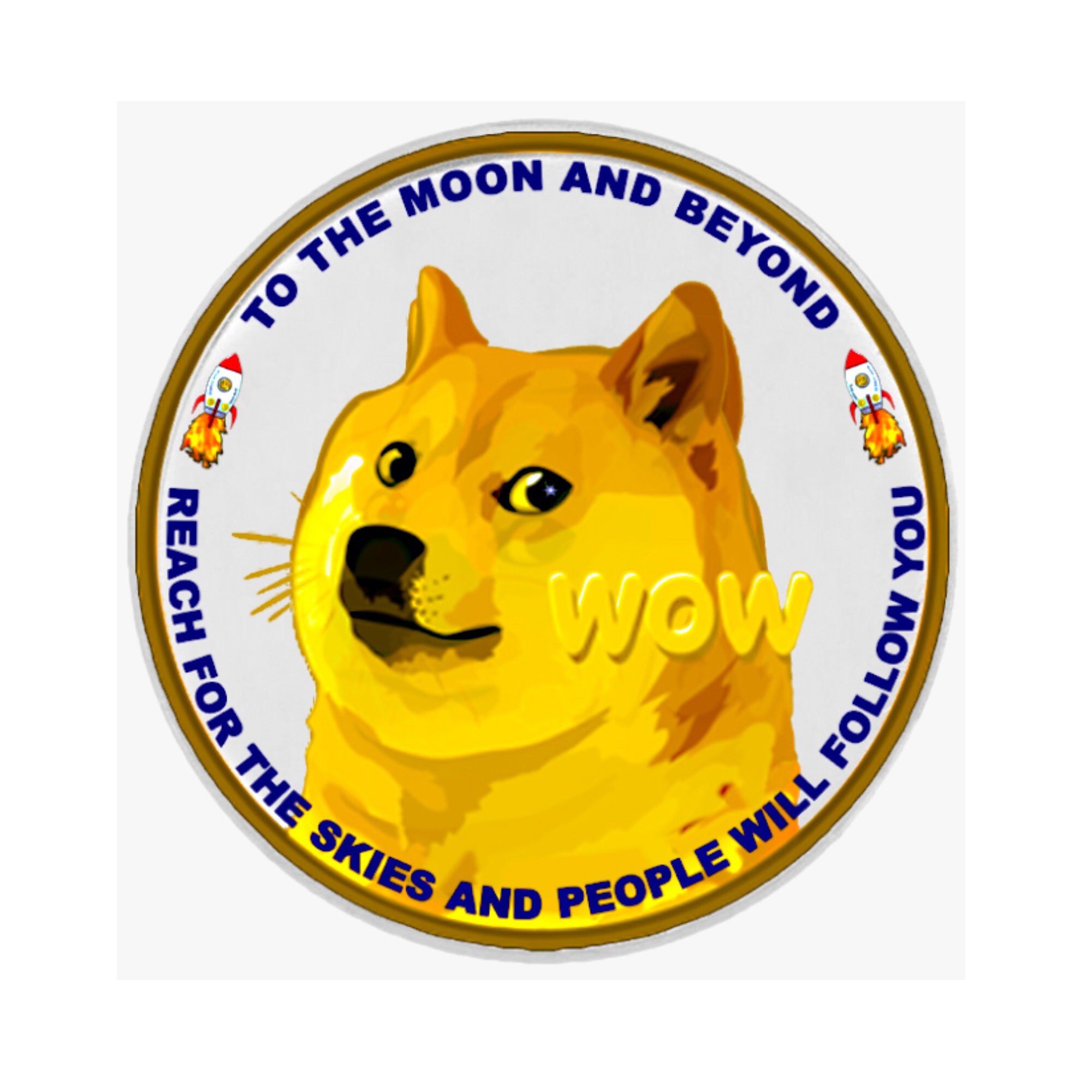 Dogecoin Pure Silver Coin 999 Doge Coin for Good Luck 10 Grams Hallmark ...