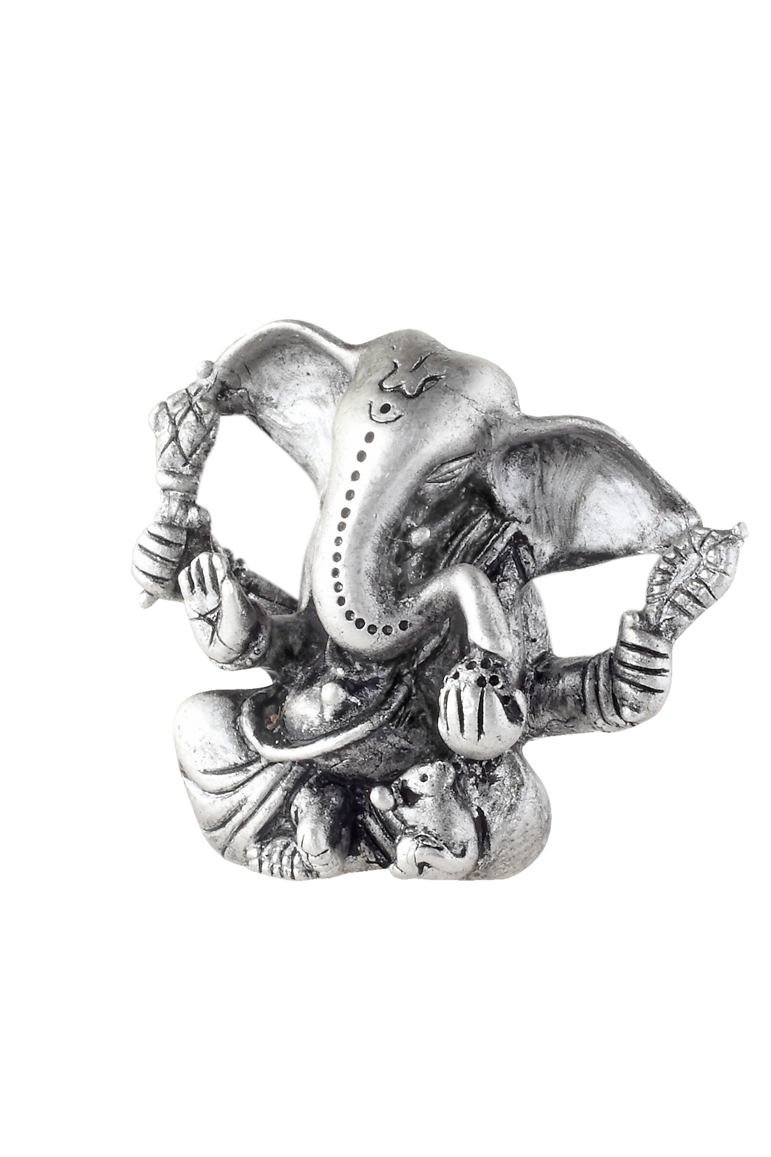 Silver Ganesha Murti for Car Dashboard , Home & Office Pure 925 Solid ...