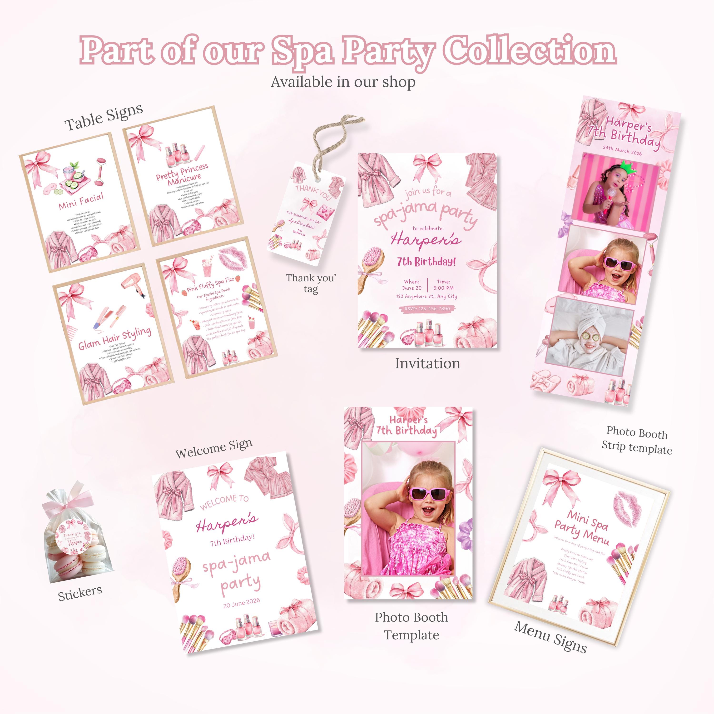Spa Party Welcome Sign, Pamper Party Decor, Girls Birthday Sign, Spa ...