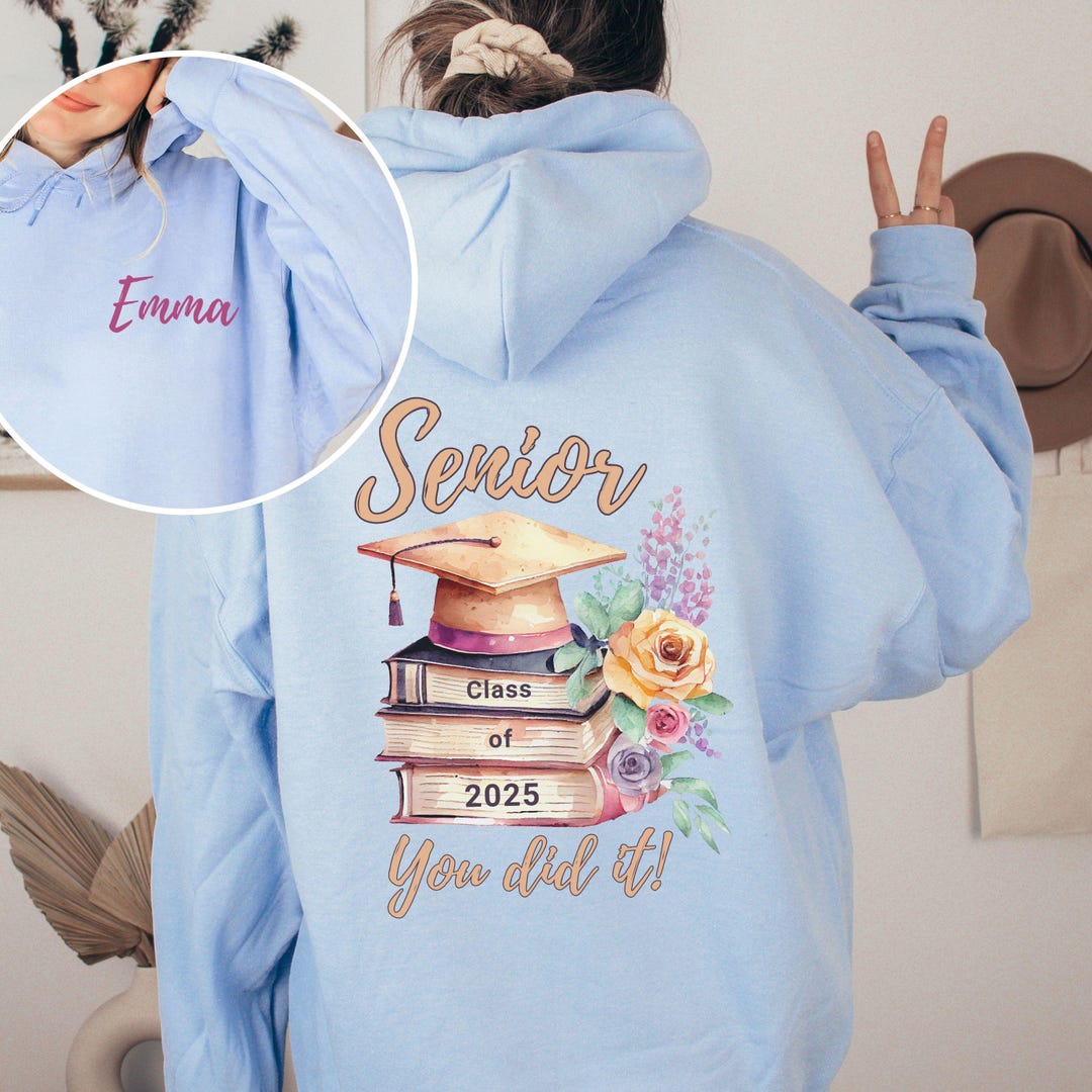 Senior 2026 Hoodie Custom Graduation Hoodie Personalized Gift for Grad ...