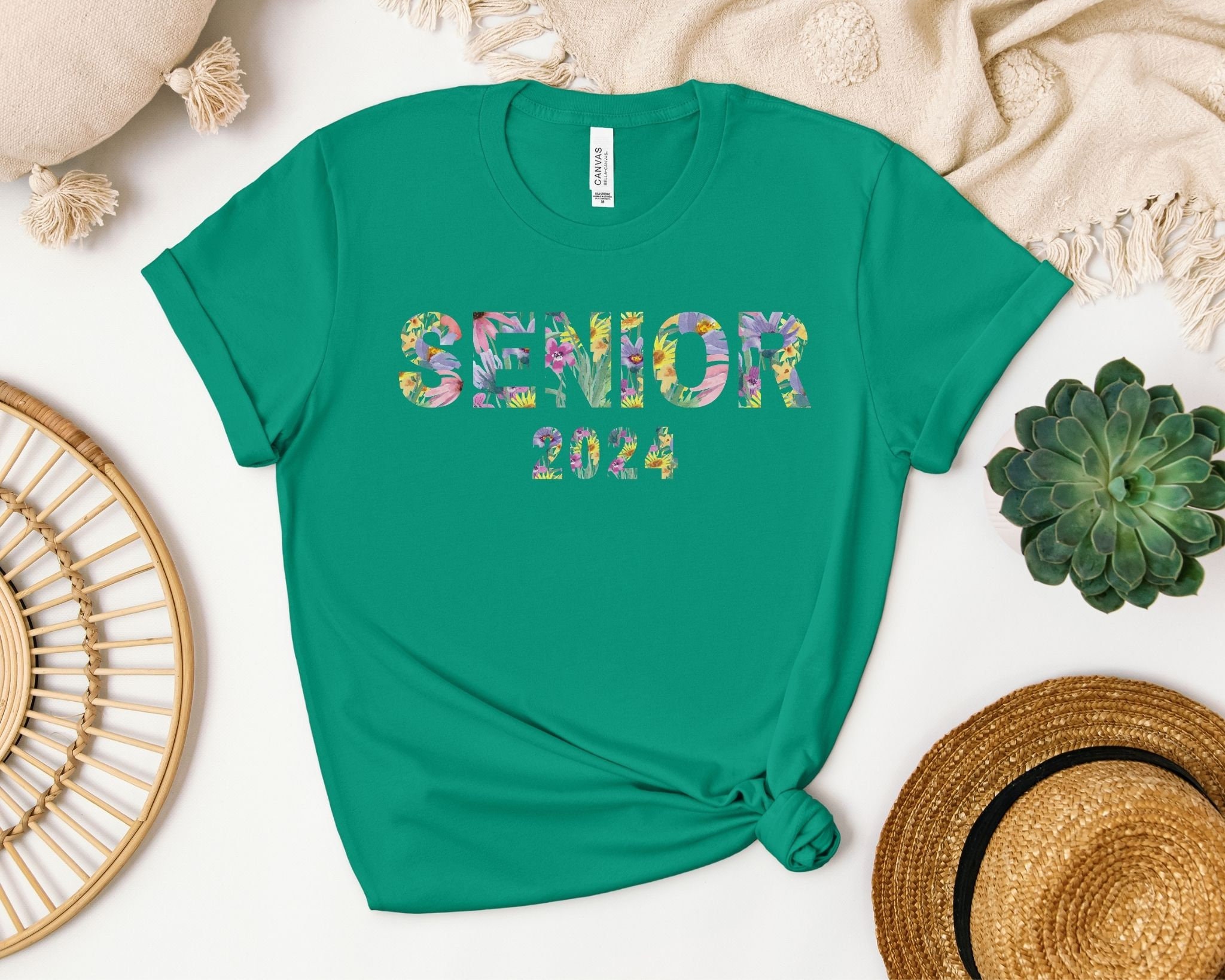 Senior 2024 Shirt High School Graduation T-shirt Gift for Grad Class of ...