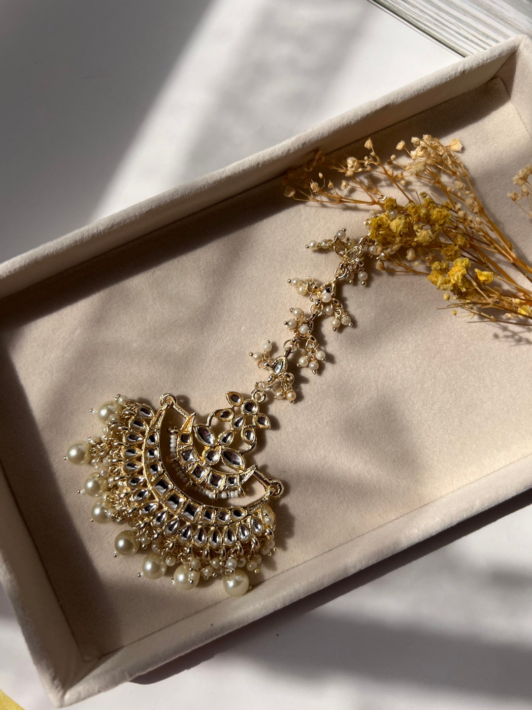 Maang Tikka/ Indian Jewelry/ South Asian Jewelry/head Jewelry - Etsy