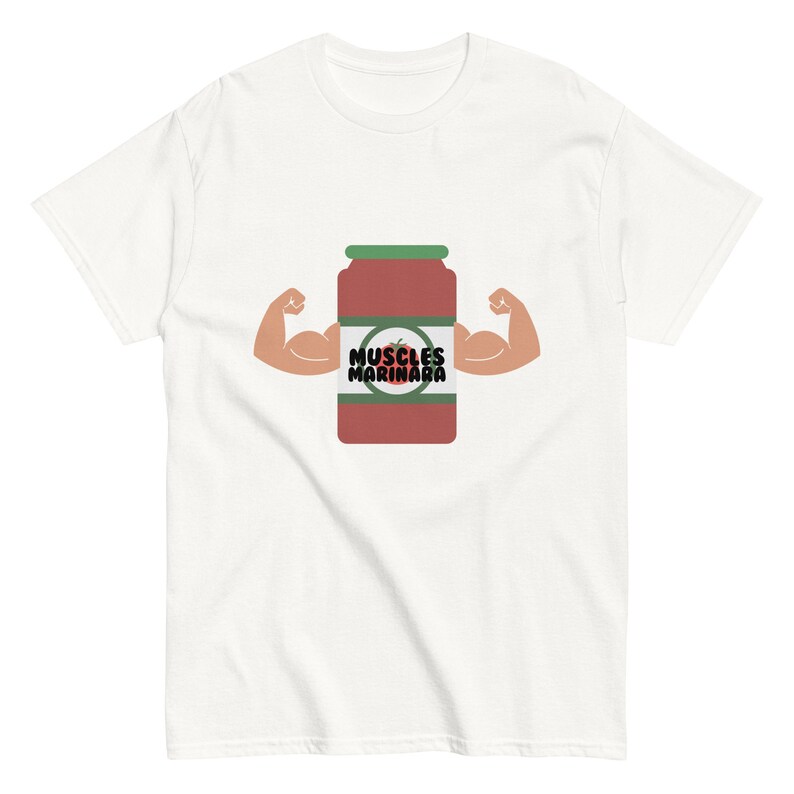 Unisex Graphic Muscles Marinara Pump Cover. Funny Gym Shirt. Mussels ...