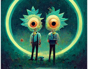 Rick and Morty Portal Sticker - Etsy