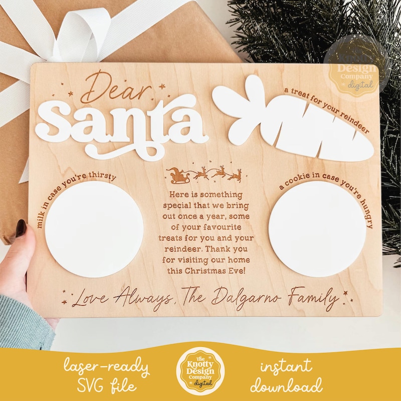 Santa Tray - Etsy