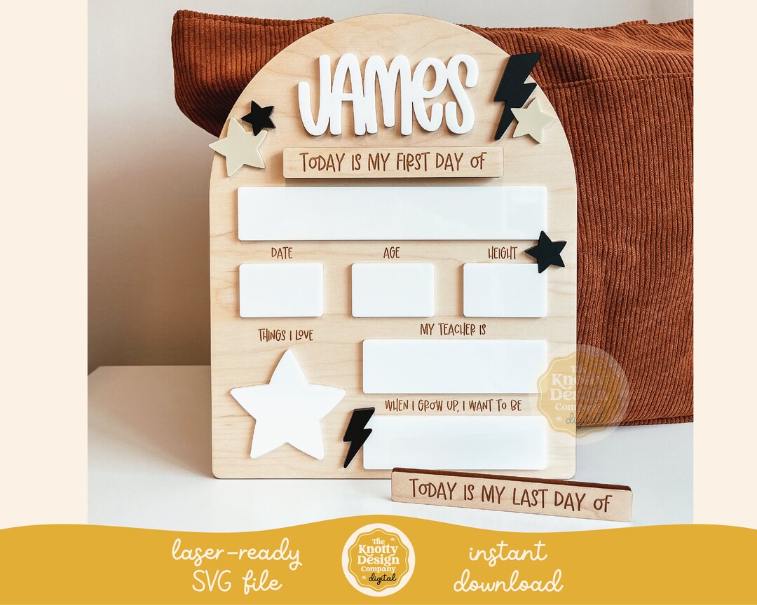 First Day of School Sign SVG, School Board SVG, Back to School Sign ...