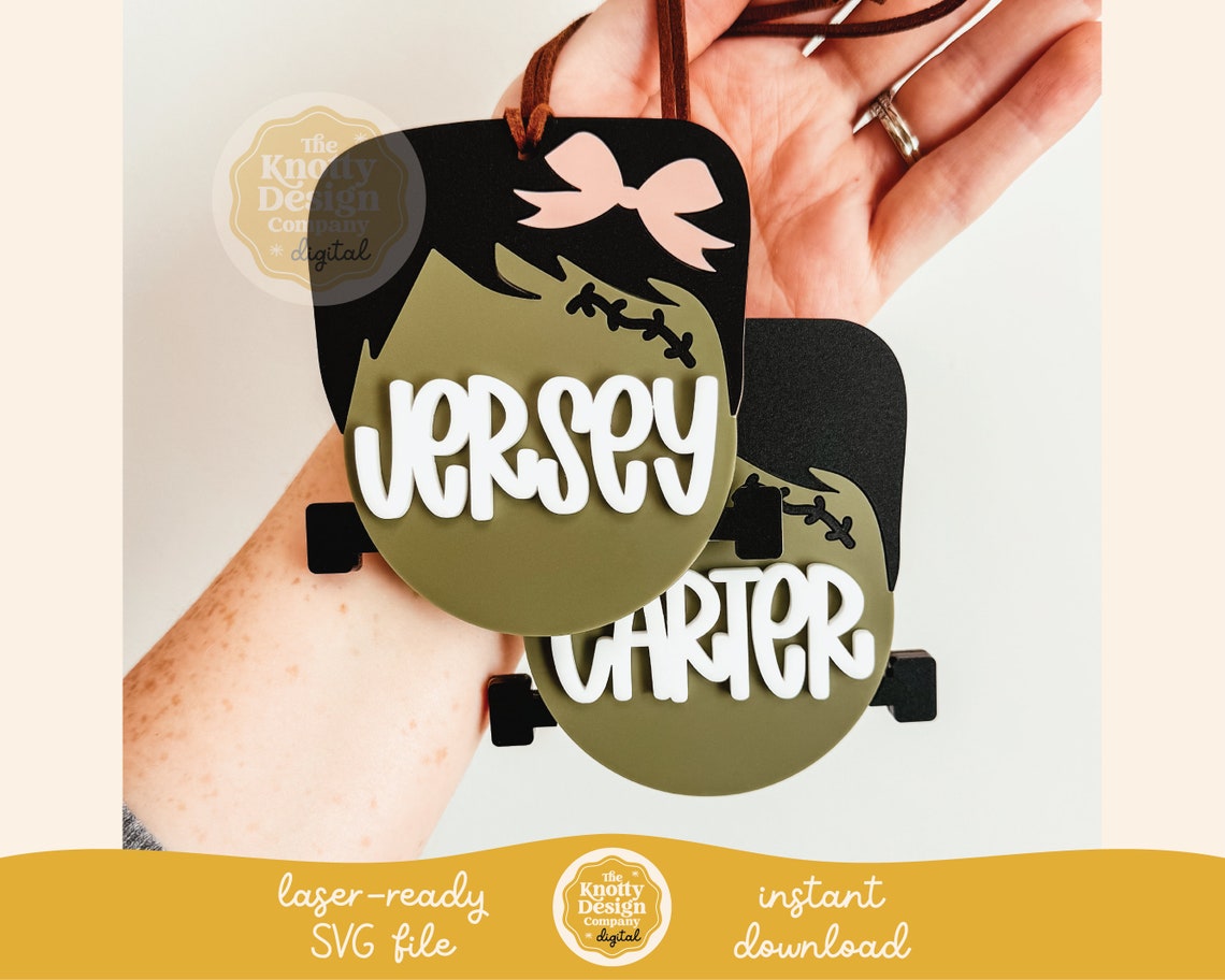 Frankenstein Boo Basket Tag SVG File, Halloween Tag Laser File ...