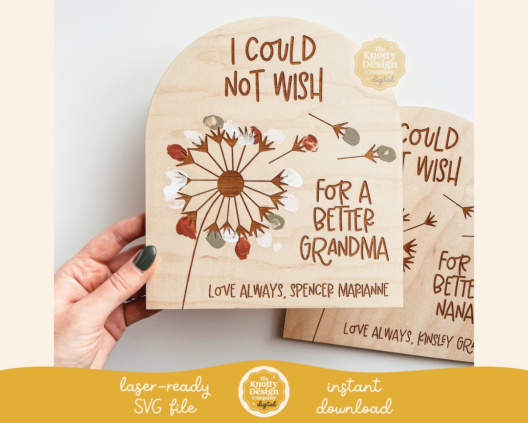 Mother's Day Fingerprint Sign SVG, Mother's Day SVG, DIY Sign Svg File ...