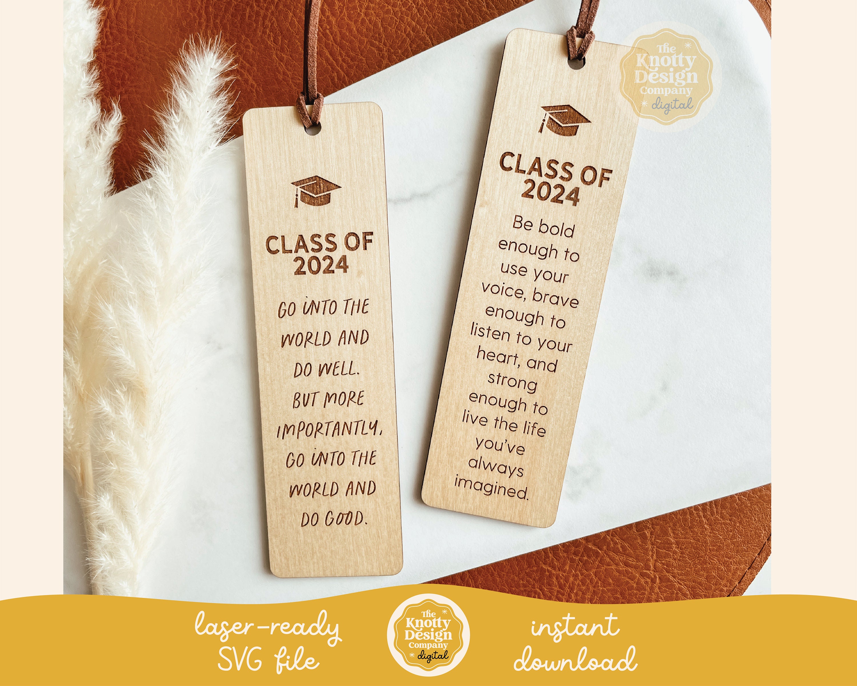 Graduation Bookmark SVG File, Grad Bookmark Laser File, Graduation ...