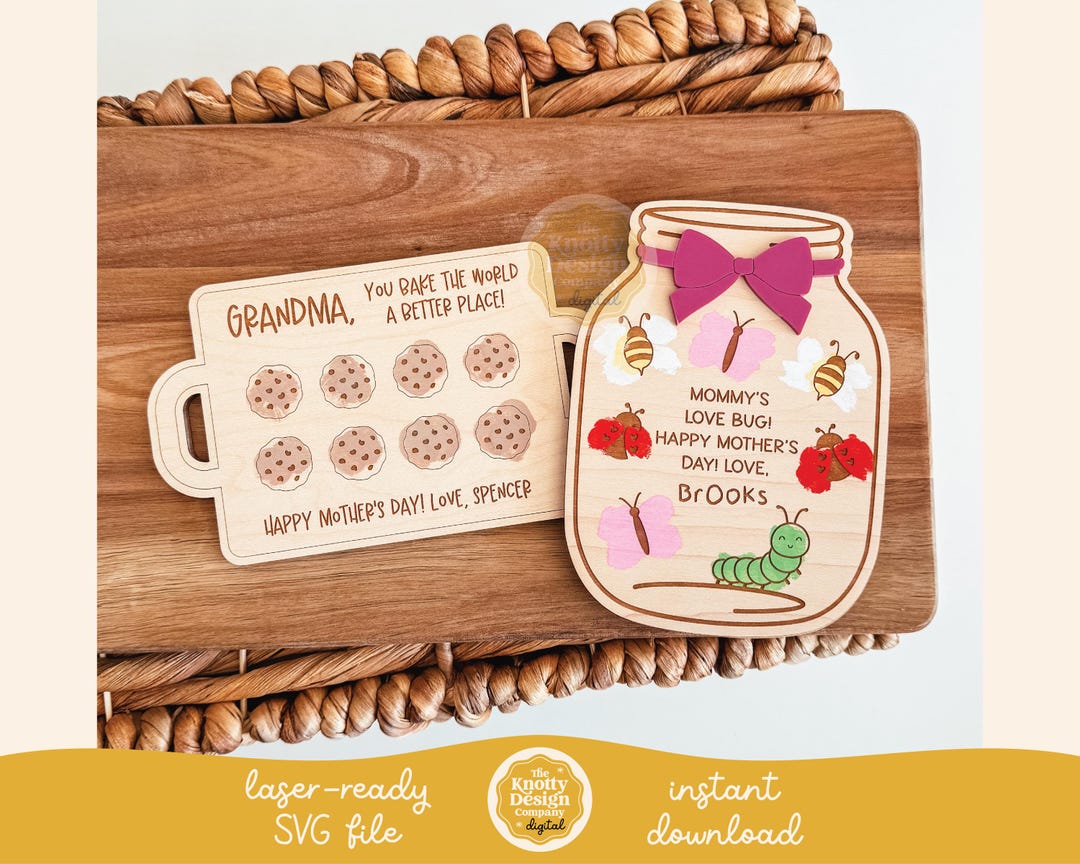 Mother's Day Fingerprint Magnet SVG, Mother's Day SVG, DIY Magnet Svg ...