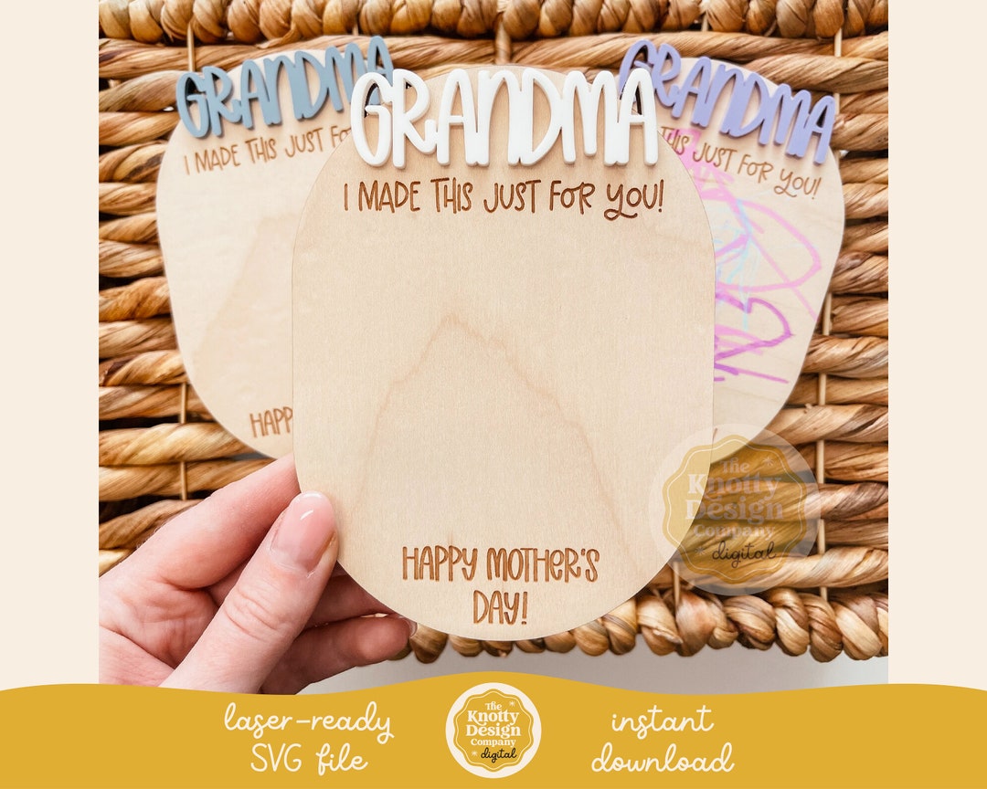 Mother's Day Drawing Magnet SVG, Mother's Day SVG, DIY Magnet Svg File ...