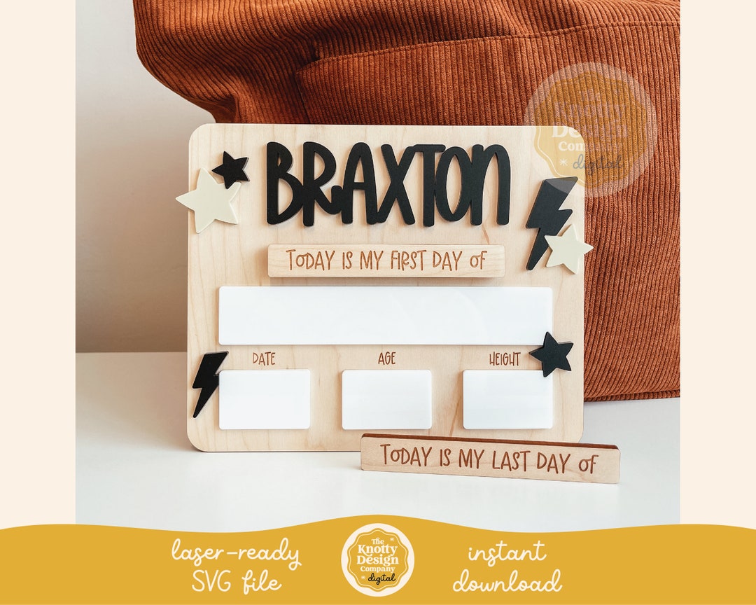 First Day of School Sign SVG, School Board SVG, Back to School Sign ...