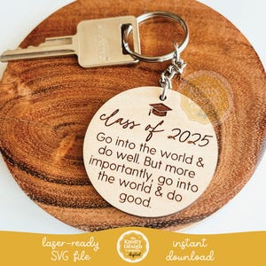 Class of 2025 Keychain Laser SVG File, Grad Keychain SVG, 2025 ...