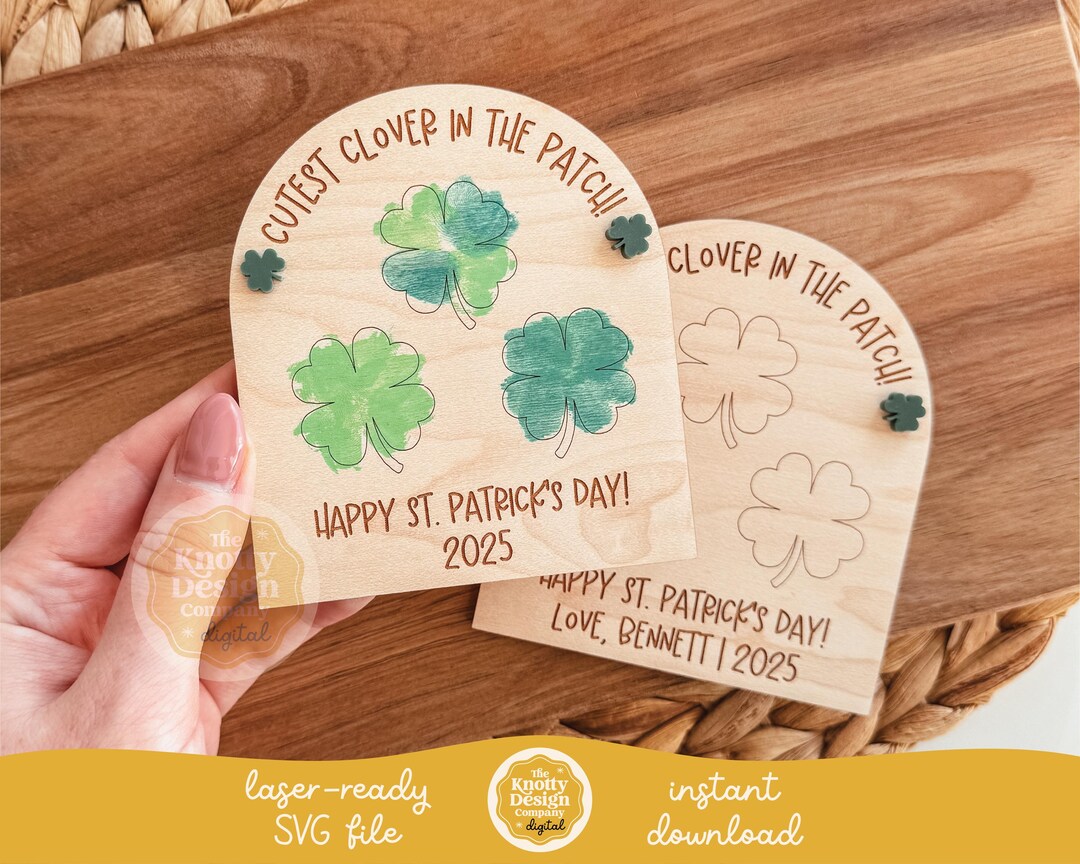 St Patrick's Day Fingerprint Magnet SVG, St Patricks Day Magnet SVG, St ...