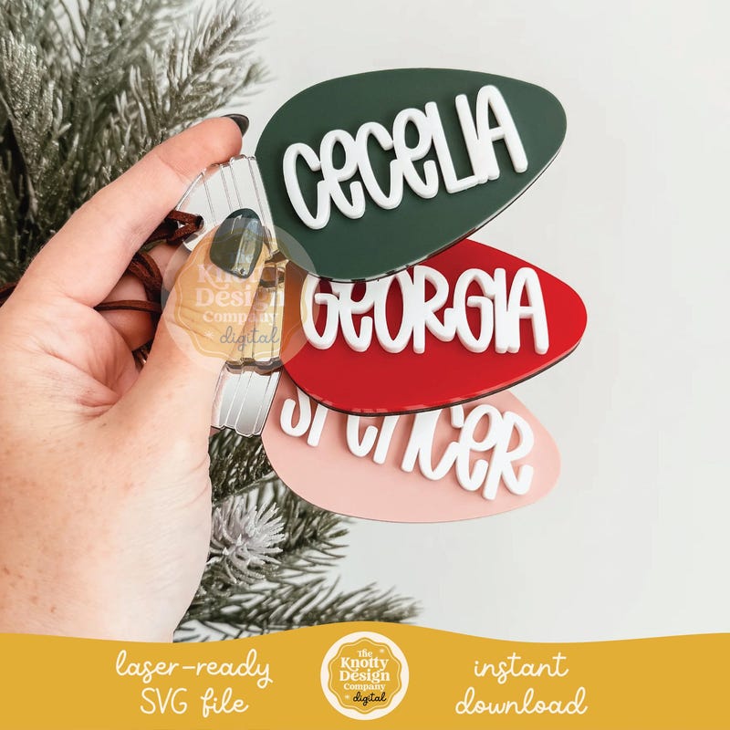 Bulb Name Tag - Etsy