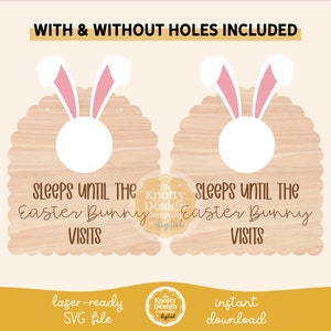 Dry Erase Easter Countdown Sign SVG, Easter Sign Laser File, Easter ...