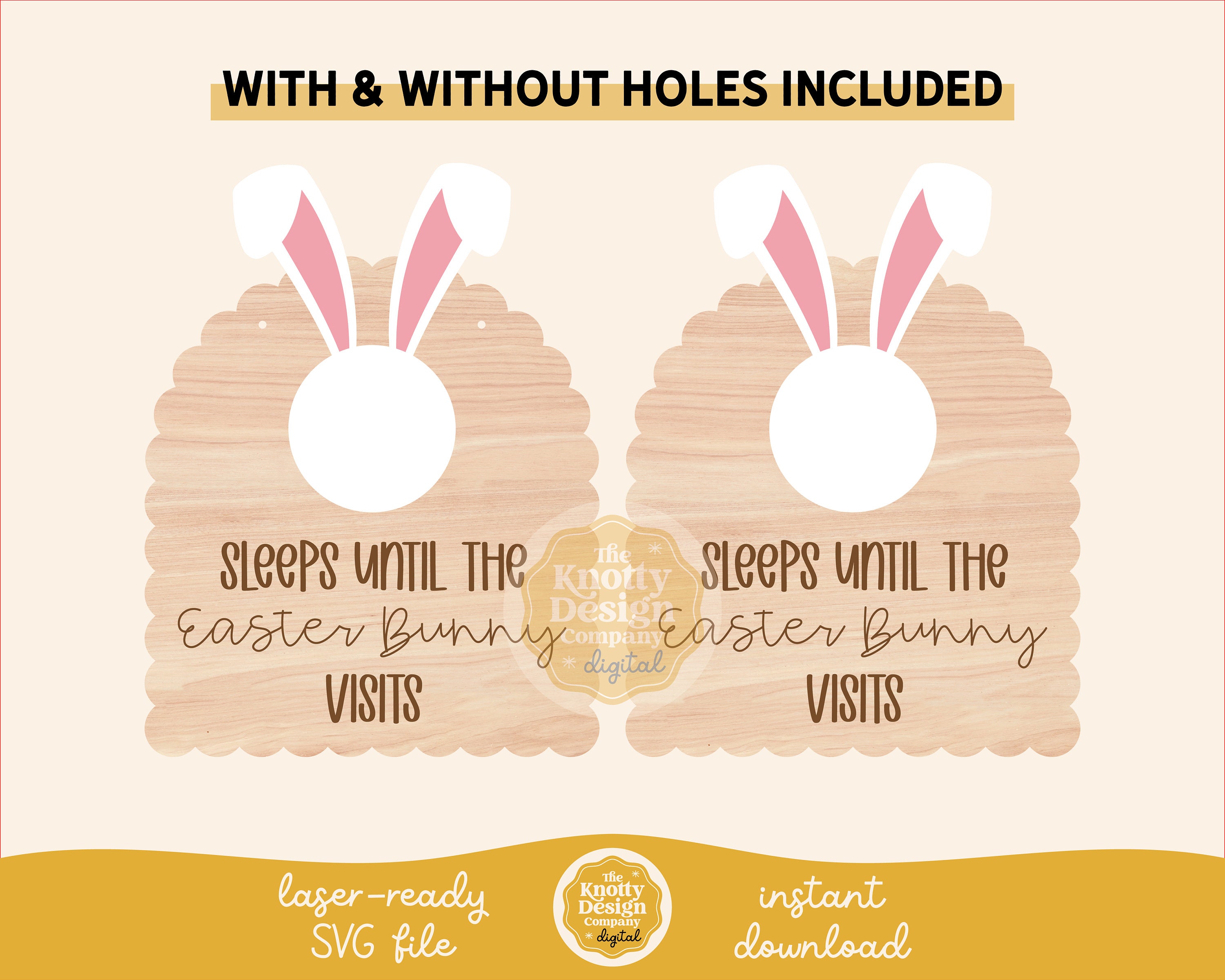 Dry Erase Easter Countdown Sign SVG, Easter Sign Laser File, Easter ...