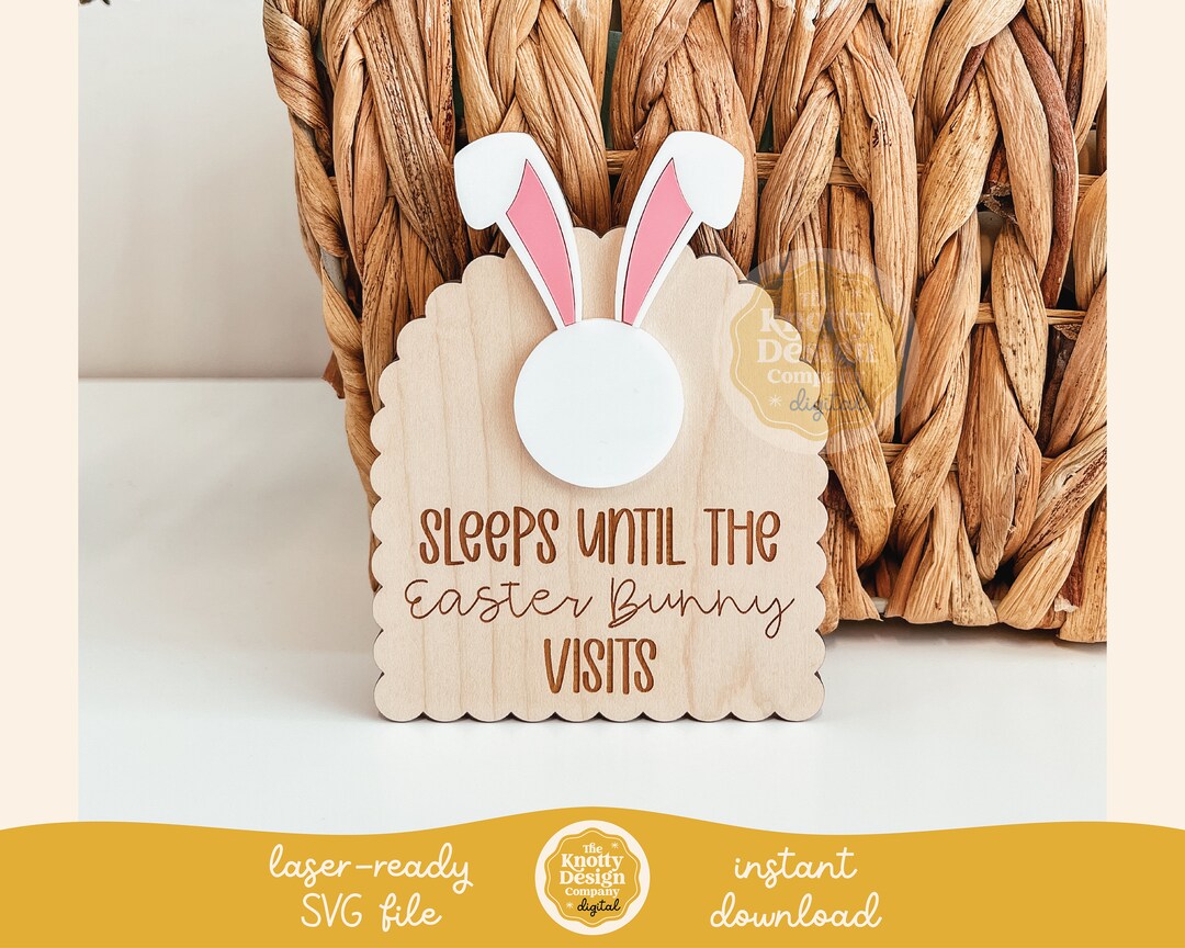 Dry Erase Easter Countdown Magnet SVG, Easter Magnet Laser File, Easter ...