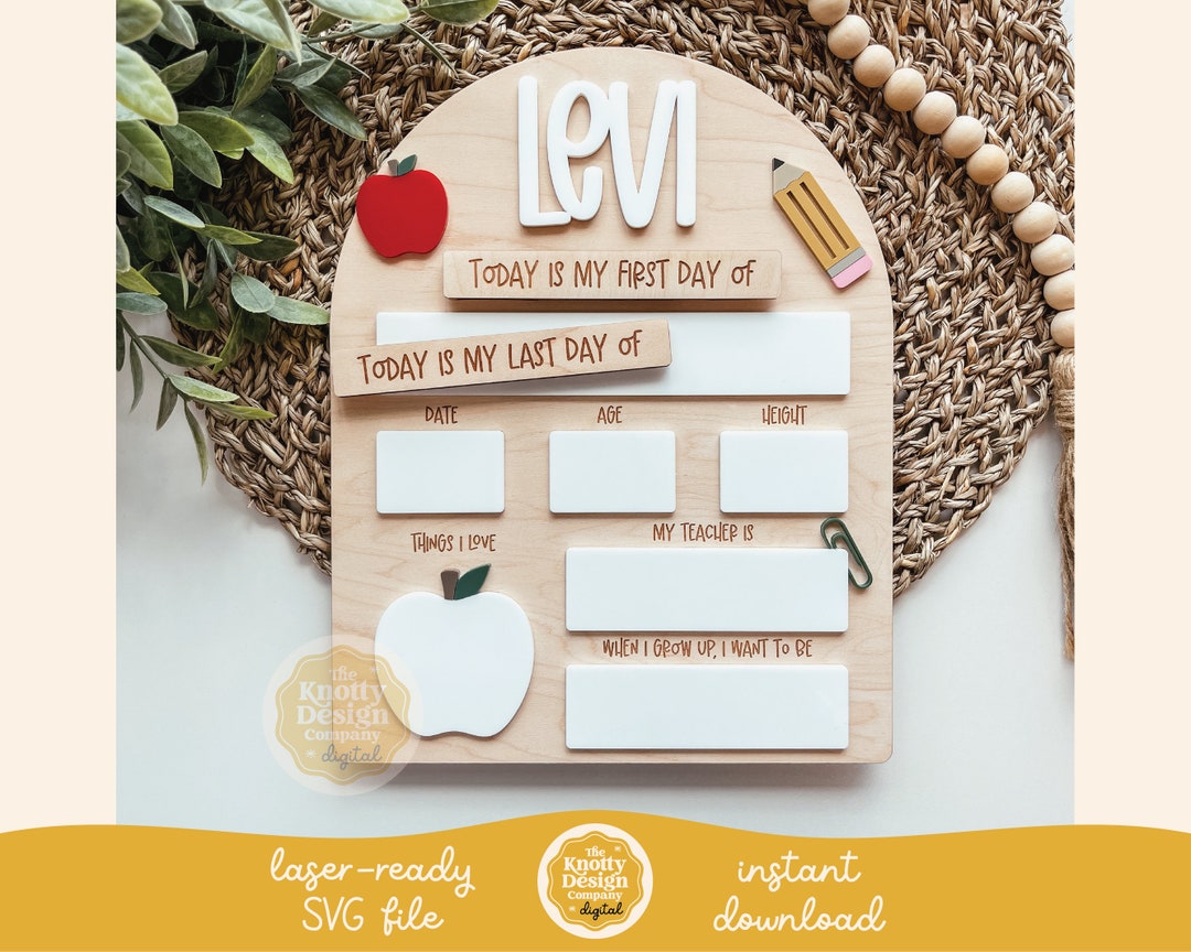 First Day of School Sign SVG, School Board SVG, Back to School Sign ...