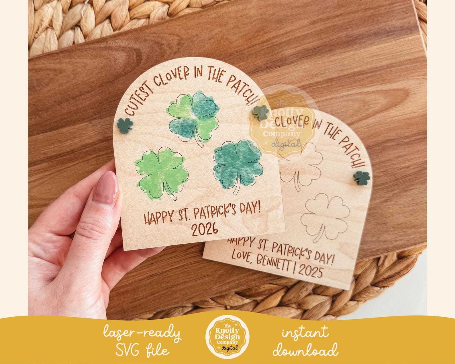 St Patrick's Day Fingerprint Magnet SVG, St Patricks Day Magnet SVG, St ...