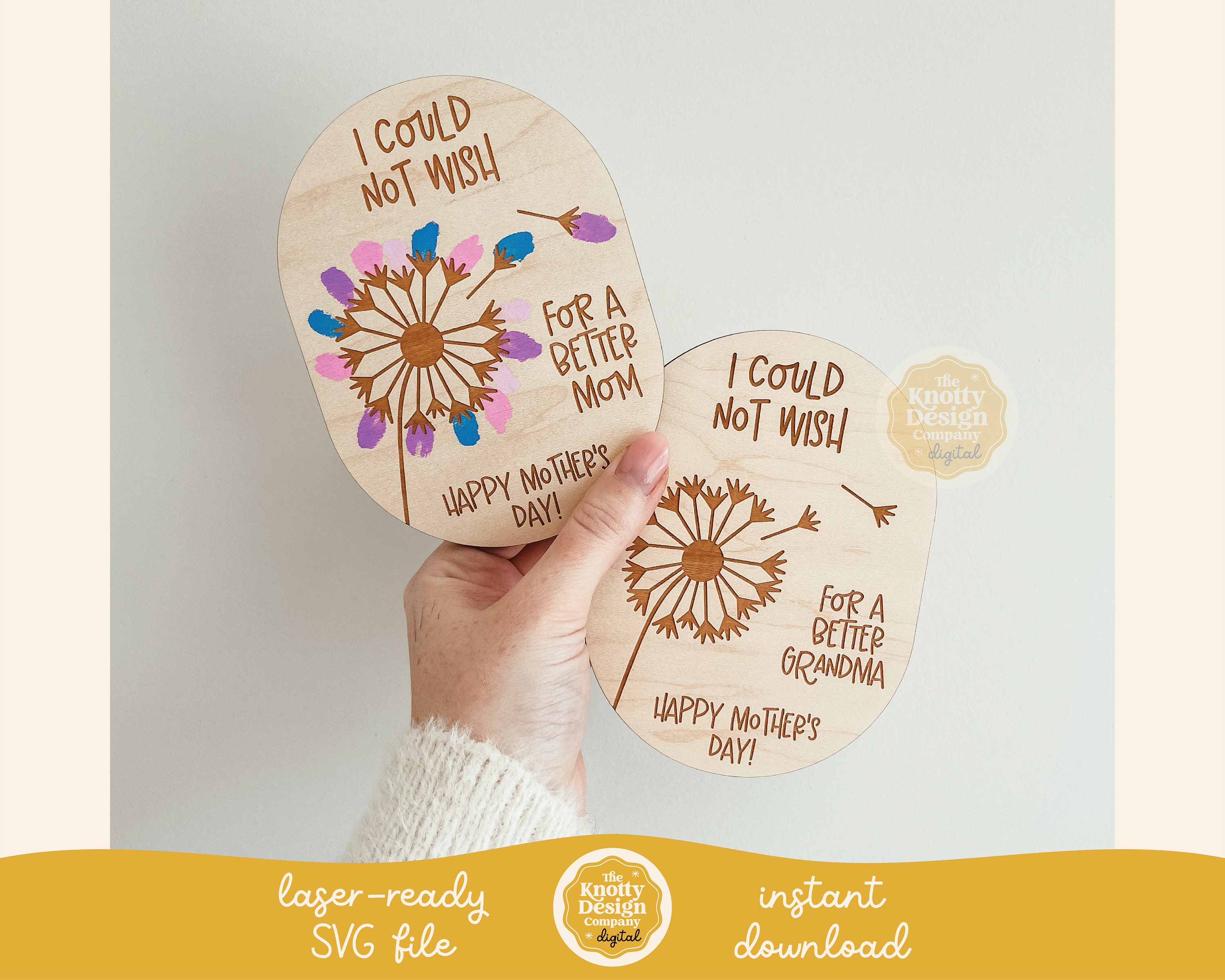 Mother's Day Fingerprint Magnet SVG, Mother's Day SVG, DIY Magnet Svg ...