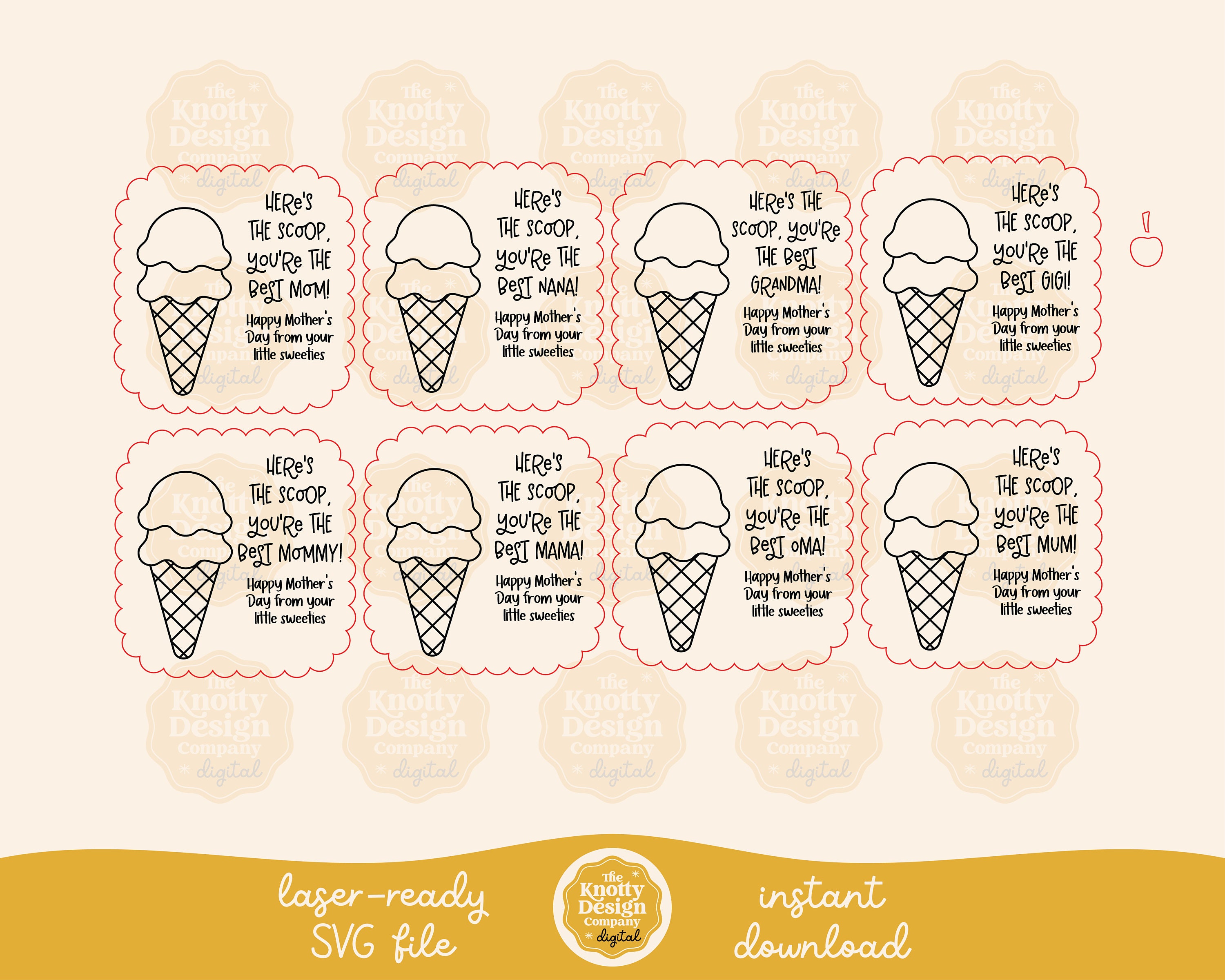 Mother's Day Fingerprint Sign SVG, Mother's Day SVG, DIY Sign Svg File ...