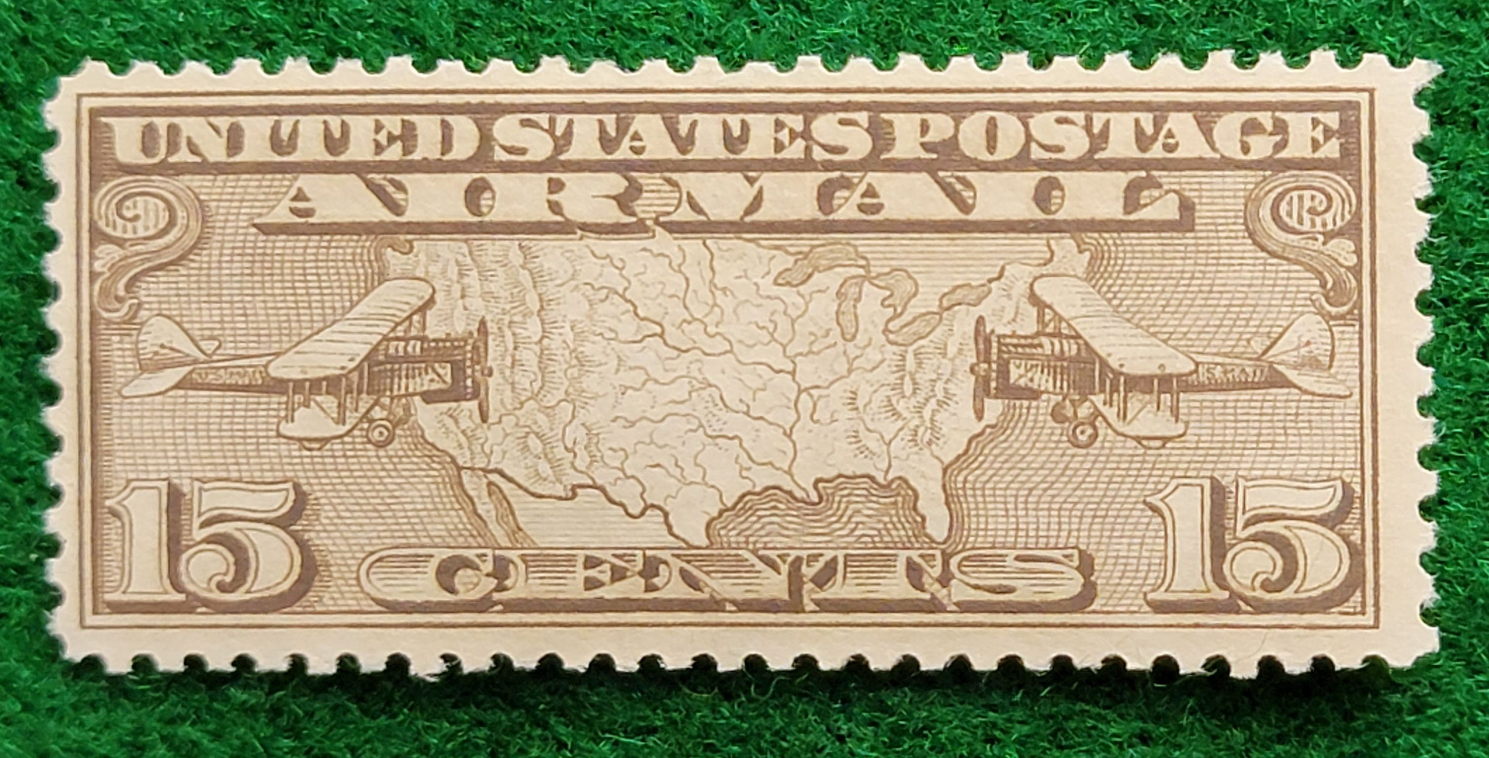 Vintage US Airmail Map Stamps - Etsy