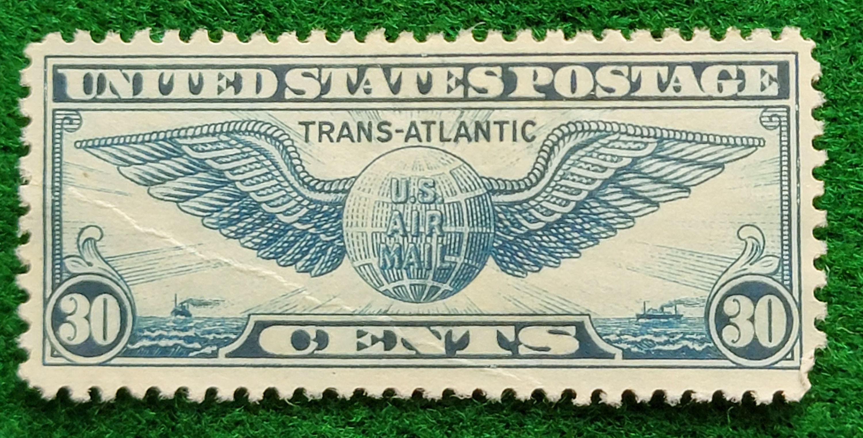 Vintage 1930s Winged Globe Airmail US Stamps - Etsy