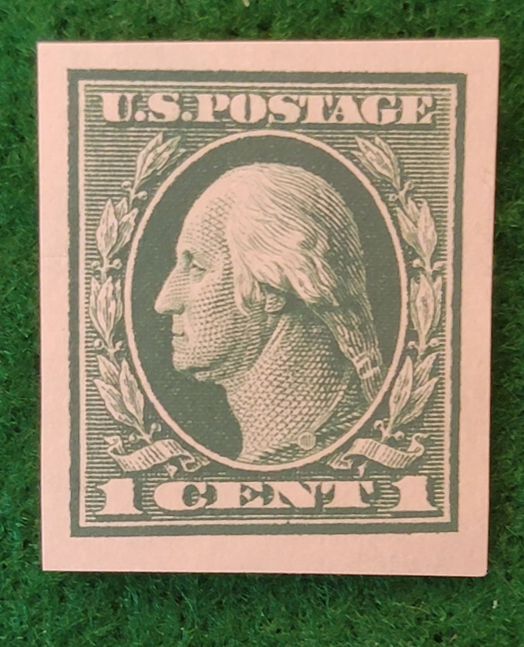 Vintage 1919 Imperf US Stamp - Etsy