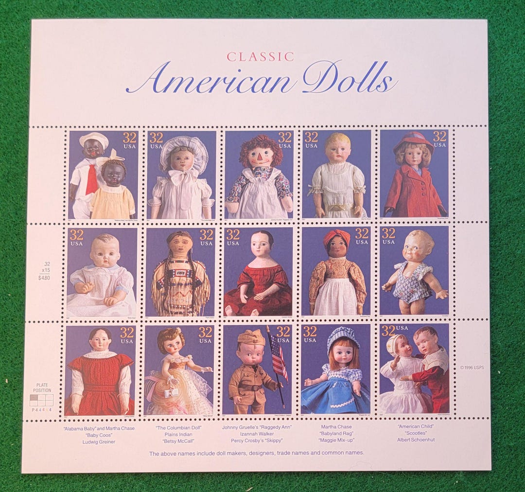 Vintage Full Sheet of American Dolls - Etsy
