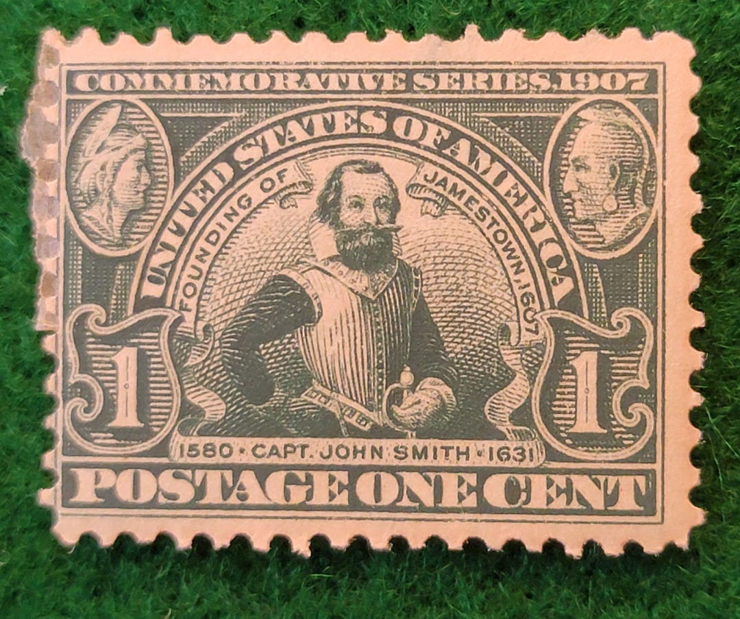 Vintage 1907 Jamestown 1c Mint Stamp - Etsy