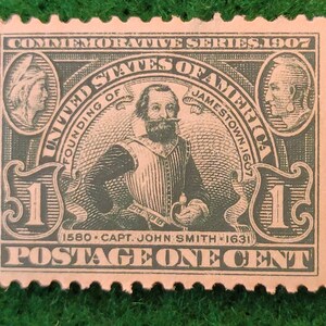 Vintage 1907 Jamestown 1c Mint Stamp - Etsy