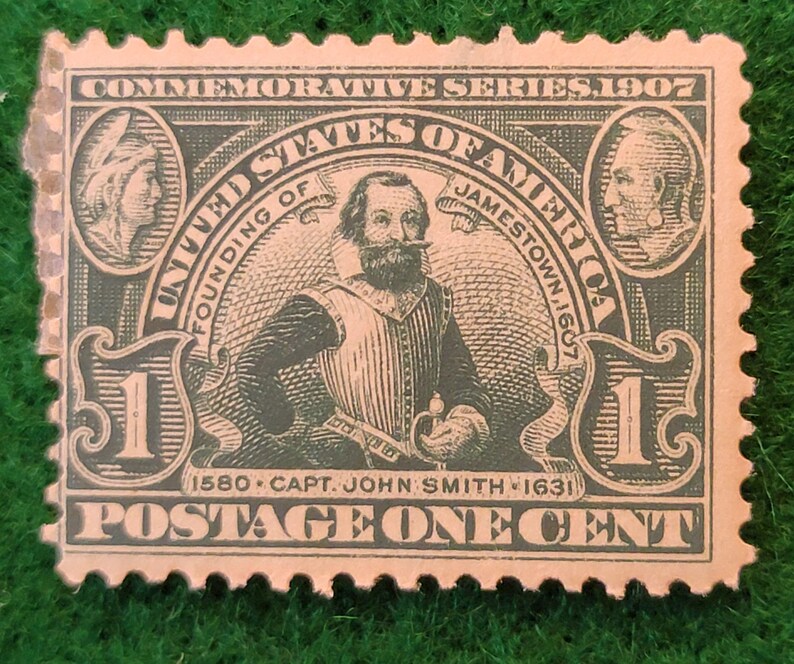 Vintage 1907 Jamestown 1c Mint Stamp - Etsy