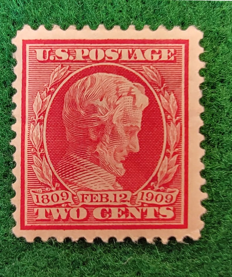 Vintage 1909 Mint 2c Lincoln Memorial Postage Stamp - Etsy