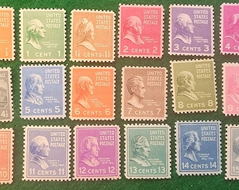 Stamp COLLECTOR'S Dream, Vintage Postage PRESIDENTIAL Series Issue ...