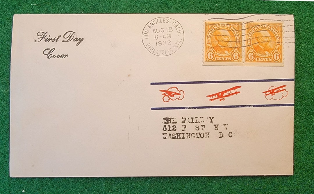 Vintage and Rare Coil Pair of 1932 US Stamp - Etsy