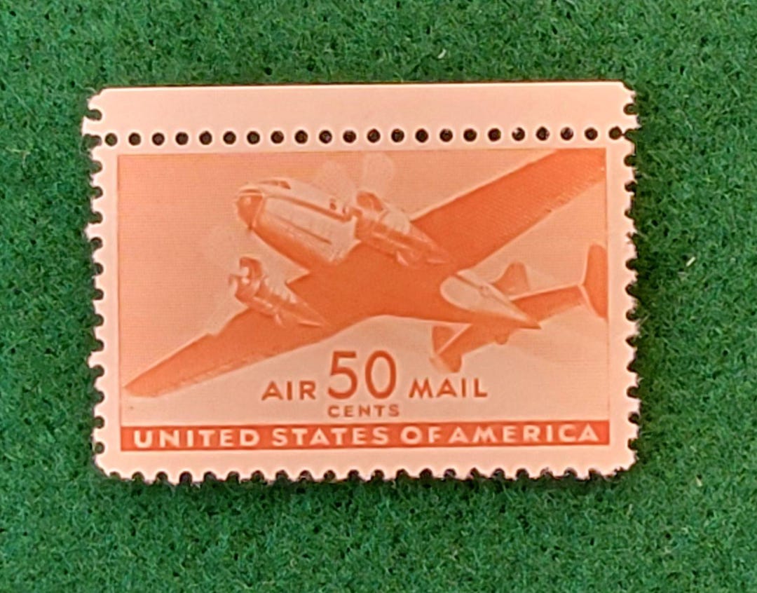 Vintage 1941 50c Airmail Stamp - Etsy