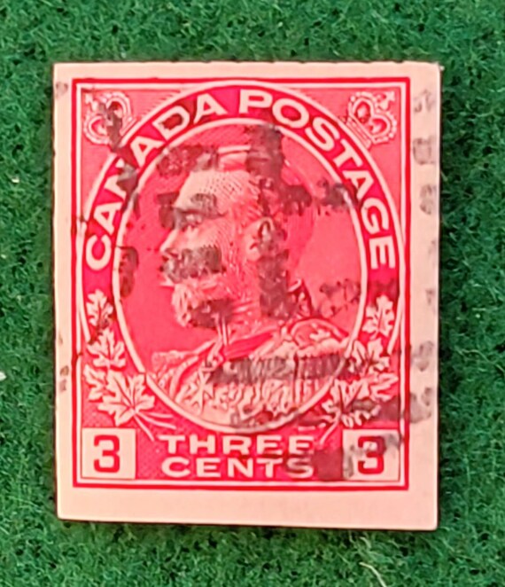 Vintage 1924 Used Canadian Imperf Stamp - Etsy