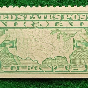 Vintage US Airmail Map Stamps - Etsy