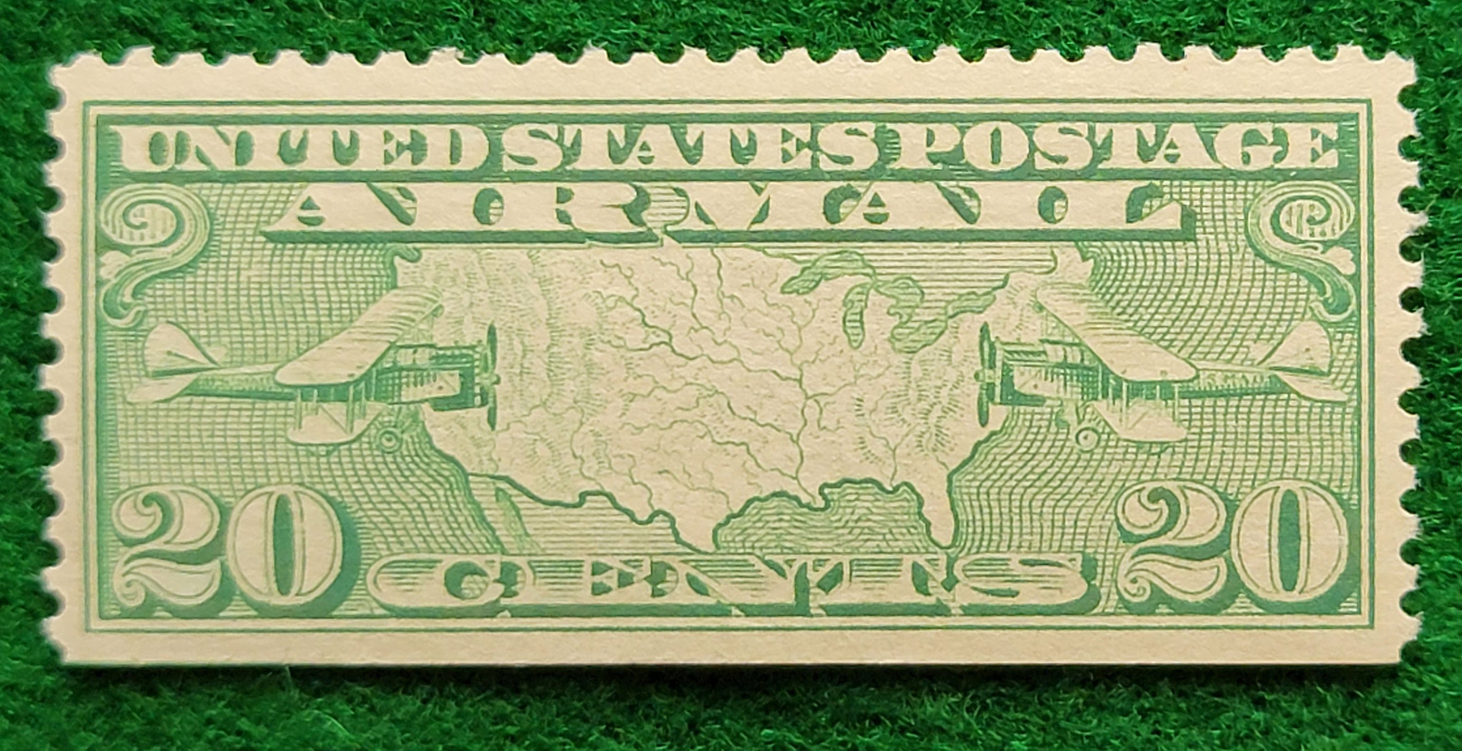 Vintage US Airmail Map Stamps - Etsy
